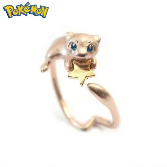Pokemon | Jewelry | 8k Gold Pokemon Mew Character Theme Adjustable ...